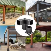 China Professional Steel Q235B Construction Pergola Post Base Metal Brackets for Gazebo Kit for sale