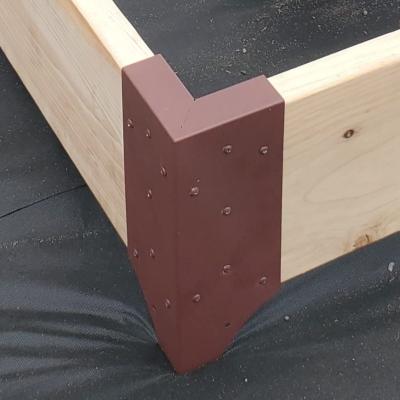 China DIY Vegetable Raised Garden Bed Corner Bracket With Fixing Lip Offered Powder Coating for sale