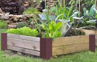 China DIY Vegetable Raised Garden Bed Corner Bracket With Fixing Lip Offered Powder Coating for sale