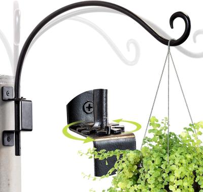 China Standard Black Swivel Plant Hook for Hanging Flower Basket Wind Chime Lantern and More for sale