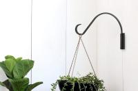 China Standard Black Swivel Plant Hook for Hanging Flower Basket Wind Chime Lantern and More for sale