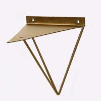 China Triangle Wall Mounted Shelf Support for Carbon Steel Hairpin Shelf Bracket in White for sale