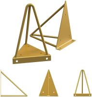 China Triangle Wall Mounted Shelf Support for Carbon Steel Hairpin Shelf Bracket in White for sale