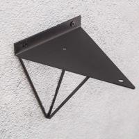 China Triangle Wall Mounted Shelf Support for Carbon Steel Hairpin Shelf Bracket in White for sale