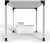 China Powder Coated Pergola Post Base and Wall Mount Bracket for Nature Pressure Treated Wood for sale