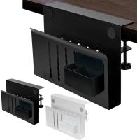 China Adjustable Hanging Side Desk Organizer Under Desk Storage Plastic Type Organizer Table for sale