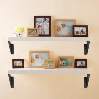 China Triangle Bracket Metal Shelf Supports for Rustic Shelves Heavy Duty Black Brackets for sale