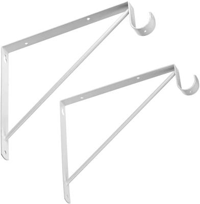 China ISO9001 Rohs CE Approved Heavy Duty Black Closet Shelf Rod Bracket for Organization for sale