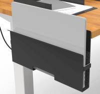 China ISO9001 Rohs CE Iron Side-Mount Laptop Desk Stand Metal Laptop Desk with Side Storage for sale