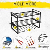 China Metal Tool Shelf Garage Tool Organizers and Storage Power Tool Organizer 410*200*230mm for sale