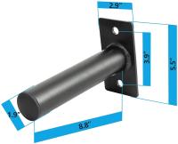 China Black Power Rack Attachment for Strength Training Plate Storage in Modern Design Style for sale