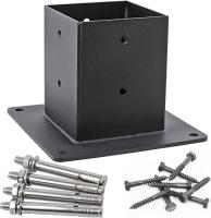 China Black Powder Coated Pergola Bracket Connector and Kit for NATURE Pressure Treated Wood for sale