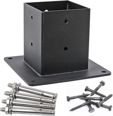 China Black Powder Coated Pergola Bracket Connector and Kit for NATURE Pressure Treated Wood for sale