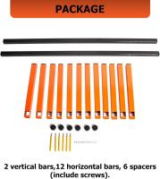 China Powder Coated 6-Tier Lumber Storage Rack for Space Saving and Organized Wood Storage for sale