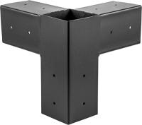 China Carbon Steel Pergola Top Rafter Bracket Metal Processing Powder Coated for 2x4 Wood Posts for sale