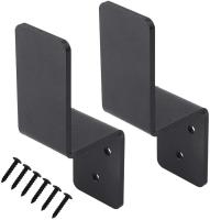 China Strengthen Your Door with Z-Shape Black Security Lock Brackets Heavy Duty Design for sale