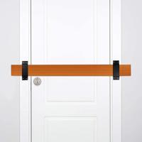 China Strengthen Your Door with Z-Shape Black Security Lock Brackets Heavy Duty Design for sale