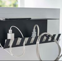 China Anti-Rust Under Desk Cable Wire Slot Organizer for Power Strip Management and Storage for sale