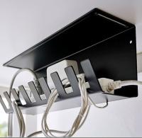China Anti-Rust Under Desk Cable Wire Slot Organizer for Power Strip Management and Storage for sale