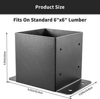 China Outdoor Pergola Mounting Bracket Made of Carbon Steel with 5mm Thickness for sale