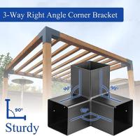 China Outdoor Pergola Mounting Bracket Made of Carbon Steel with 5mm Thickness for sale