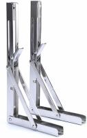 China White Stainless Steel Foldable Wall Mounted Work Bench with Included Nuts and Screws for sale