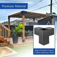 China Outdoor Pergola Mounting Bracket Made of Carbon Steel with 5mm Thickness for sale
