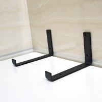 China Industrial floating shelf bracket metal shelf brackets cast iron beveled holes 12 wall mount shelves bracket for sale