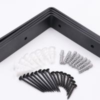 China Industrial floating shelf bracket metal shelf brackets cast iron beveled holes 12 wall mount shelves bracket for sale