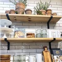 China Industrial floating shelf bracket metal shelf brackets cast iron beveled holes 12 wall mount shelves bracket for sale