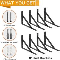 China Nonstandard Bending L Shape 150mm Book Shelf Bracket for Floating Shelves Corner Brace for sale
