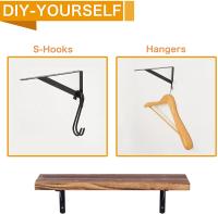 China Nonstandard Bending L Shape 150mm Book Shelf Bracket for Floating Shelves Corner Brace for sale