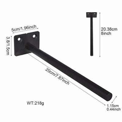 China Grey Heavy Duty 4 Pack Blind Shelf Supports Shelf Brackets for Secure Installation for sale