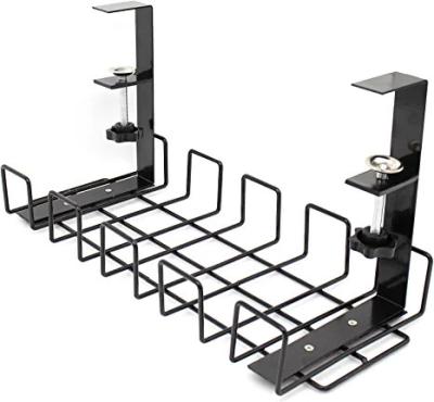 China Non-folding Rack Desk Wire Management with No Drill Cable Organizer Clamp Included for sale