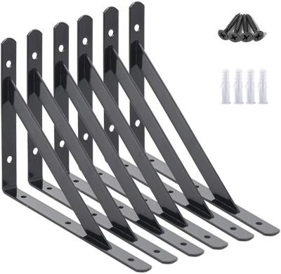 China Stainless Steel 90 Degree Wall Mounted Floating Shelves Bracket for Decorative Shelf for sale