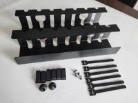 China Hook Type Metal Cable Management Tray for Desk Cord Organizer and Wire Organizer in Black for sale