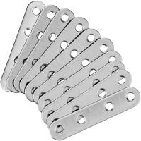 China Silver Flat Metal Brace Bracket for Straight Mending and Repairing of Household Items for sale