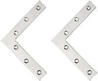 China Silver Flat Metal Brace Bracket for Straight Mending and Repairing of Household Items for sale