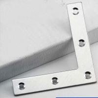 China Silver Flat Metal Brace Bracket for Straight Mending and Repairing of Household Items for sale