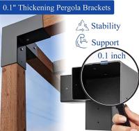 China Woodwork Aluminum Pergola Bracket Kit for Balcony Courtyard Park Restaurant Support for sale