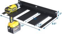 China Neat Drill Storage Rack and Power Tool Organizer Holds 4 Drills Batteries 430*216*51mm for sale