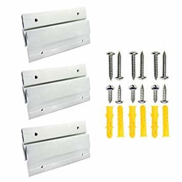 China 2-Hole Stamping Process Aluminum Z Bar Clips for Hanging Mirror Photo Shelf and Cabinet for sale