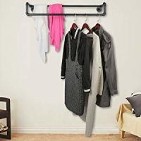 China Wall-Mounted Clothes Rack Industrial Pipe Clothes Hanging Bar for sale
