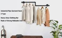 China Wall-Mounted Clothes Rack Industrial Pipe Clothes Hanging Bar for sale