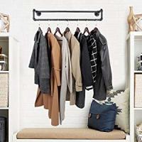 China Wall-Mounted Clothes Rack Industrial Pipe Clothes Hanging Bar for sale