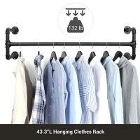 China Electrophoresis Coated Wall Mount Kids Cloth Hanger with Adjustable Height and Welding for sale