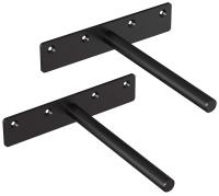 China Sturdy and Durable Metal Support Steel Side Mount Slatwall Shelf Bracket for Shelves for sale