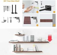 China Sturdy and Durable Metal Support Steel Side Mount Slatwall Shelf Bracket for Shelves for sale