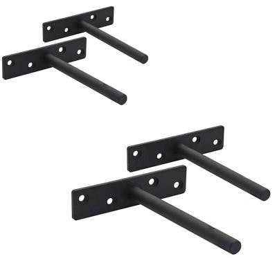 China Sturdy Metal Shelving Brackets Hidden Floating Wall Structure for Wood Shelf Support for sale