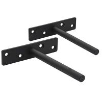 China Sturdy Metal Shelving Brackets Hidden Floating Wall Structure for Wood Shelf Support for sale